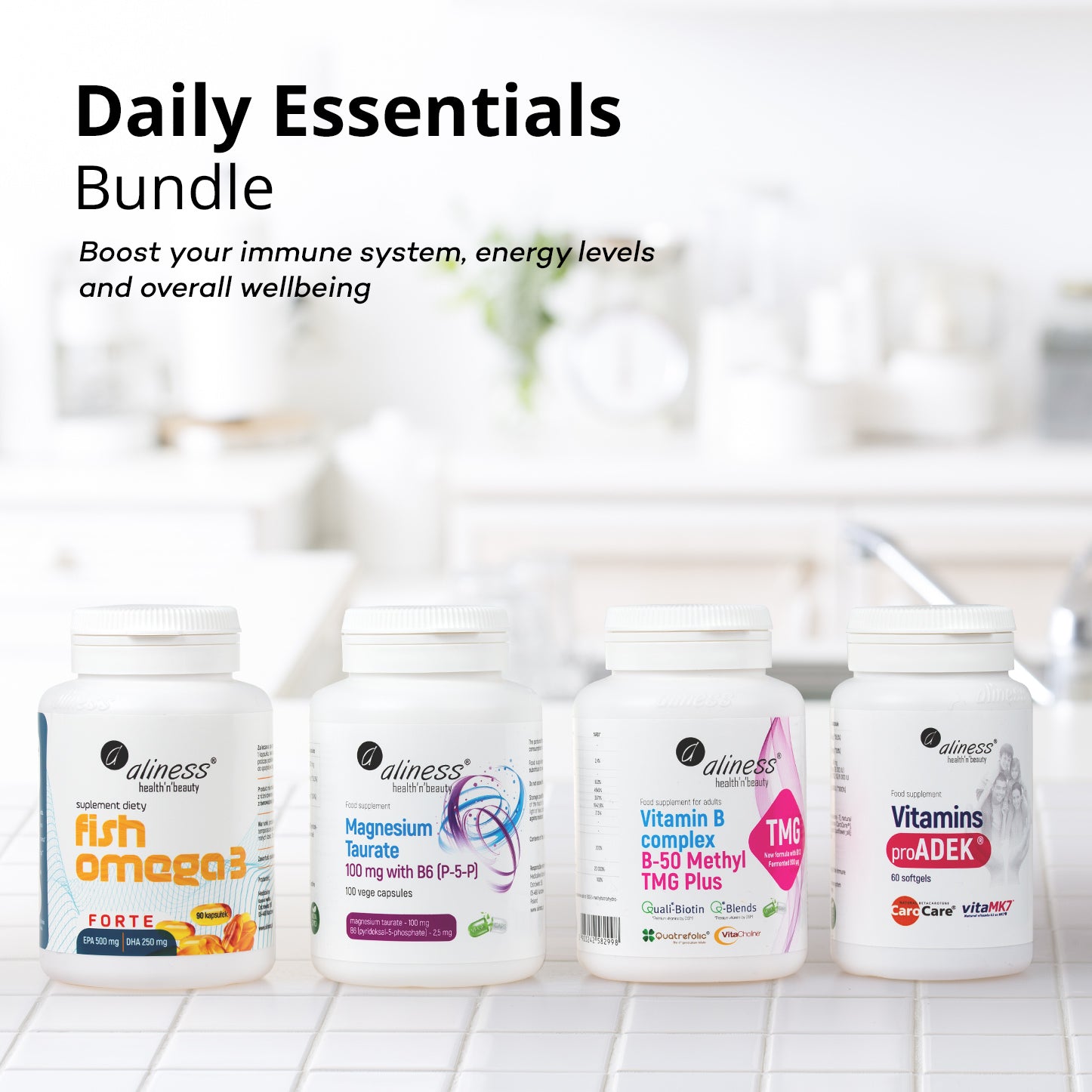 Daily Essentials Bundle - boost your immune system, energy levels and ...
